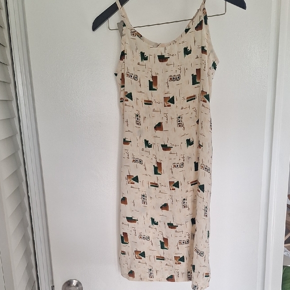 Source Unknown | Dresses | Source Unknown Cream Tan Slip Midi Dress ...